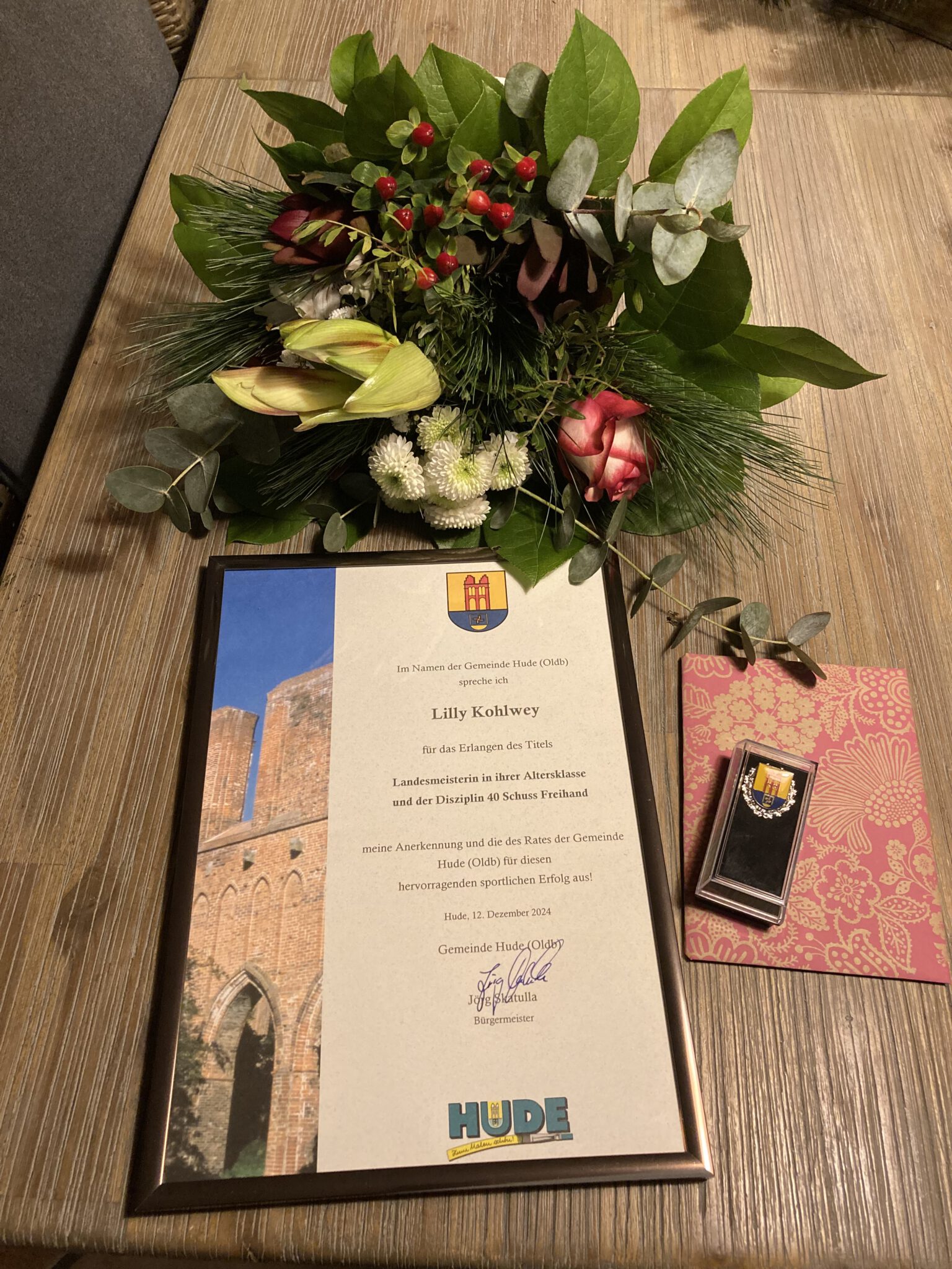 Eine besondere Ehrung für Lilly – SV Langenberg